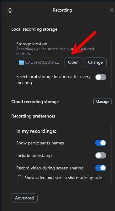 How do I record my Zoom Meeting for Class?